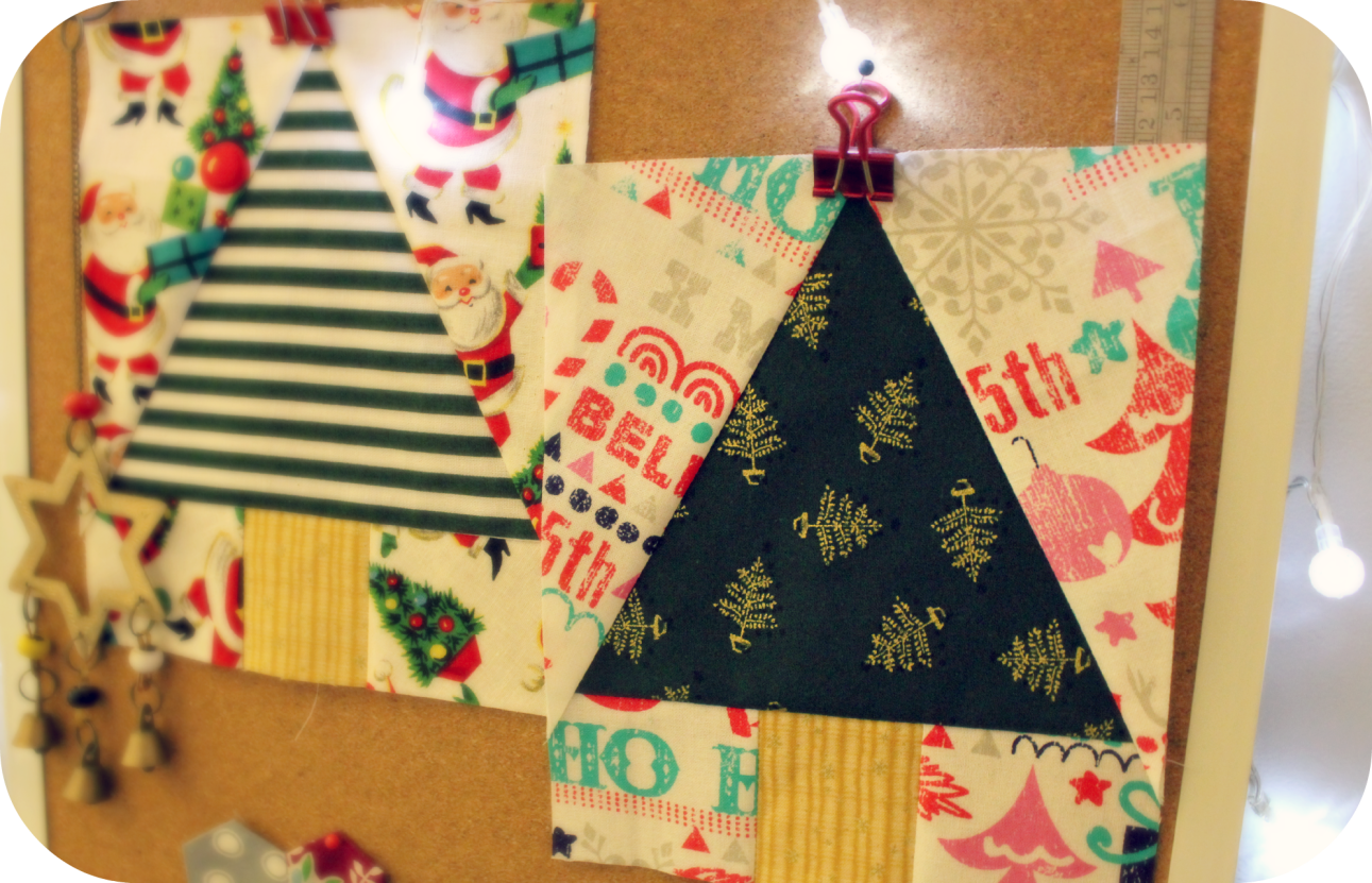 TUTORIAL: Paper-Pieced Christmas Trees! – 3and3quarters